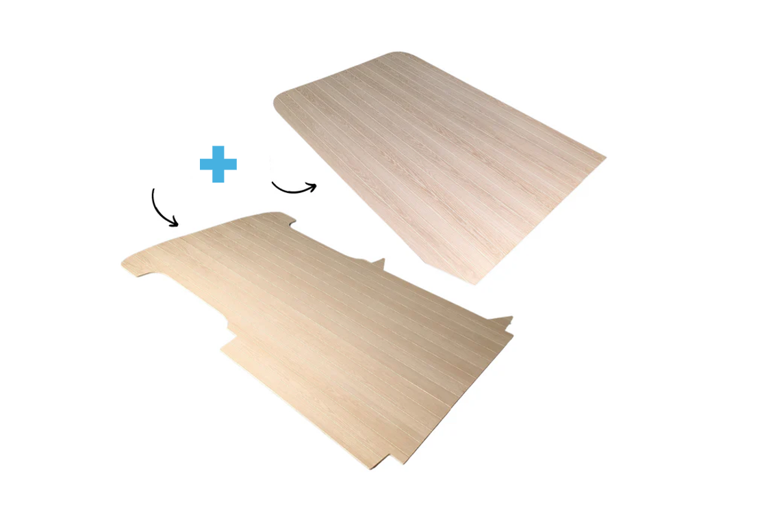 VW T5/T6 Oak Veneered PLY Floor & Ceiling Bundle – Seaside Campers