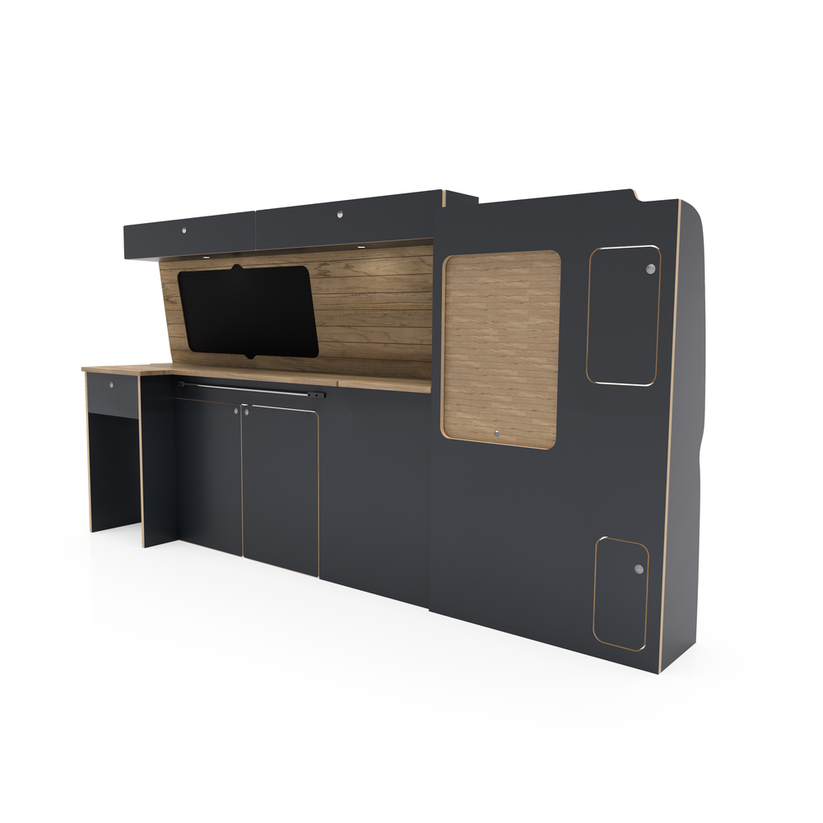 VW T5/T6 Slimline Campervan Kitchen Interior Unit – Seaside Campers